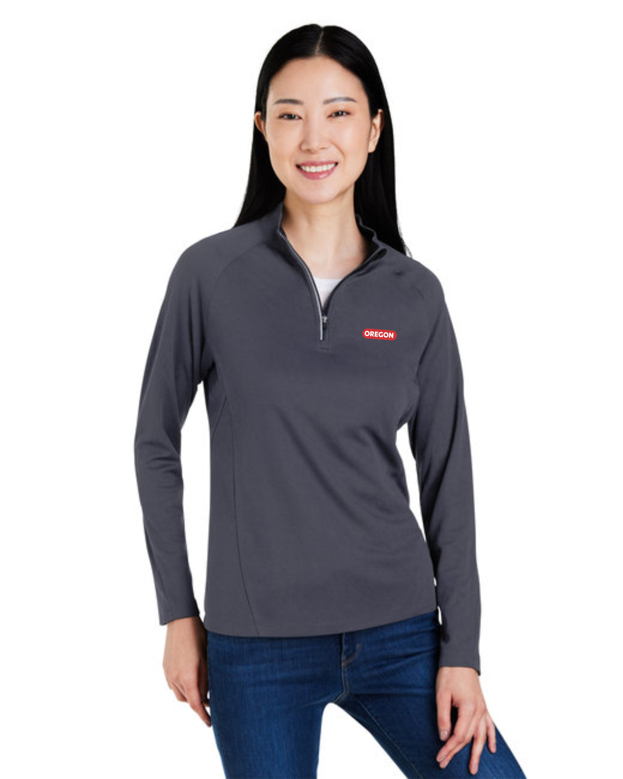 Women's Lightweight Performance Pique Quarter-Zip – Oregon Tool ...